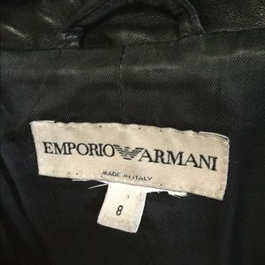 Emporio Armani | Jackets & Coats | Emporio Armani Womens Leather Jacket Made Italy | Poshmark